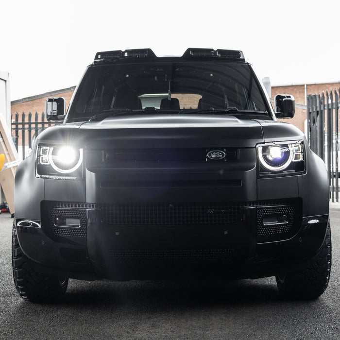 Gloss Black Front Bumper Trim Set for Land Rover Defender L663