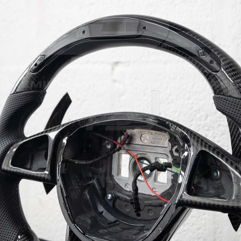 Mercedes AMG Carbon Fibre LED Custom Steering Wheel With Perforated ...