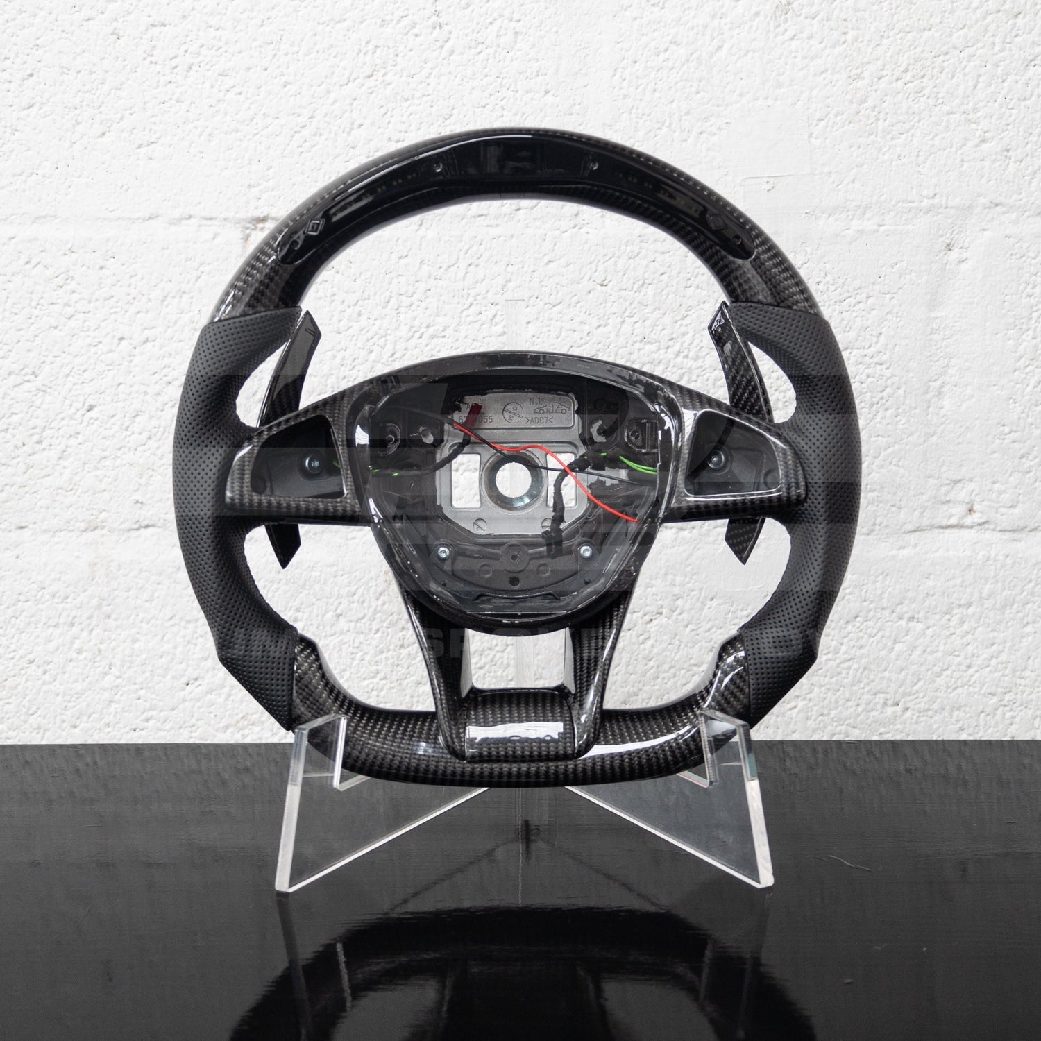 Mercedes AMG Carbon Fibre LED Custom Steering Wheel With Perforated ...
